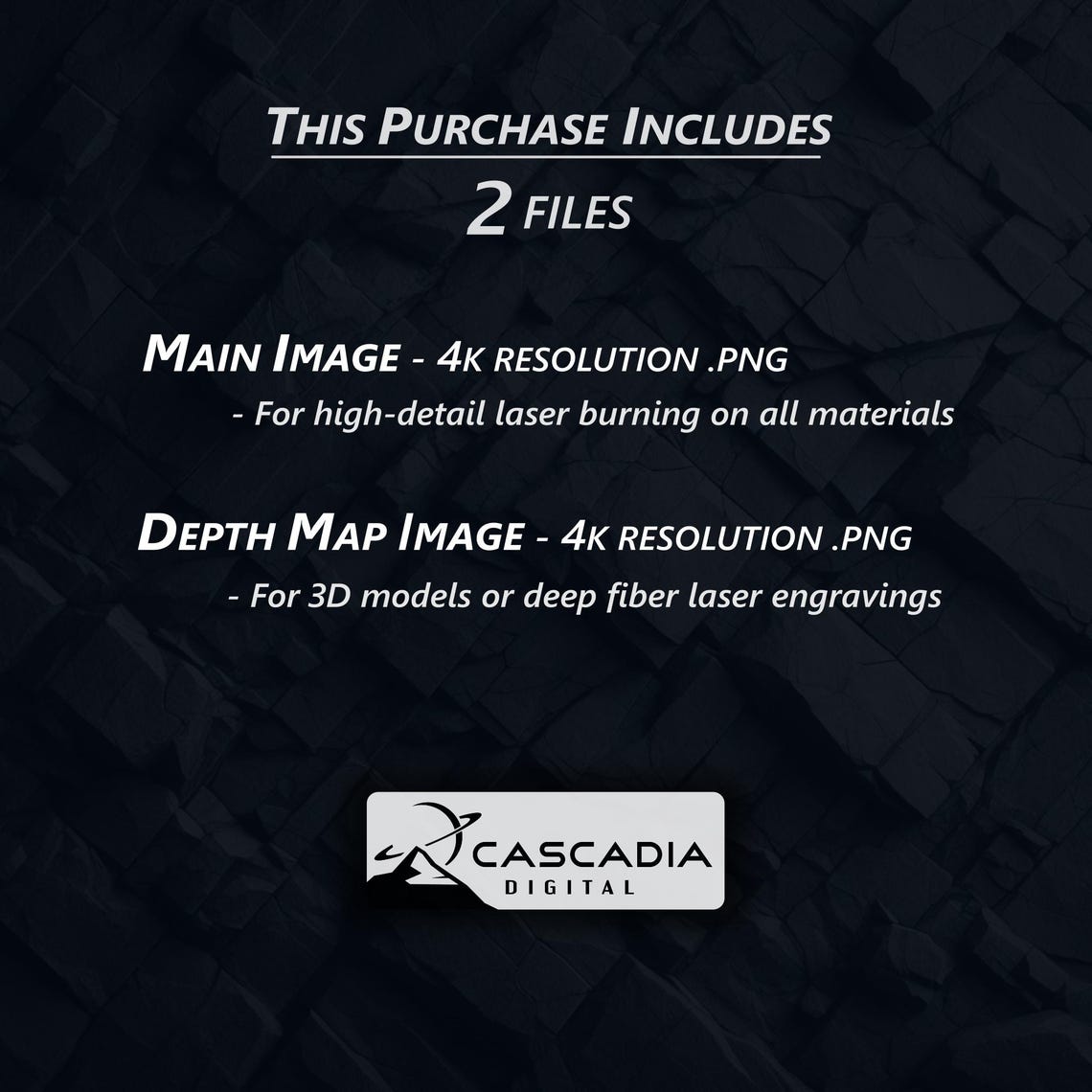 Frozen Evergreen Cave - Laser Engrave 4K PNG Image, Depth Map, Wood ...