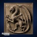 Chinese Dragon on Rock - Laser Engrave 4K PNG Image, Depth Map, Exact ...