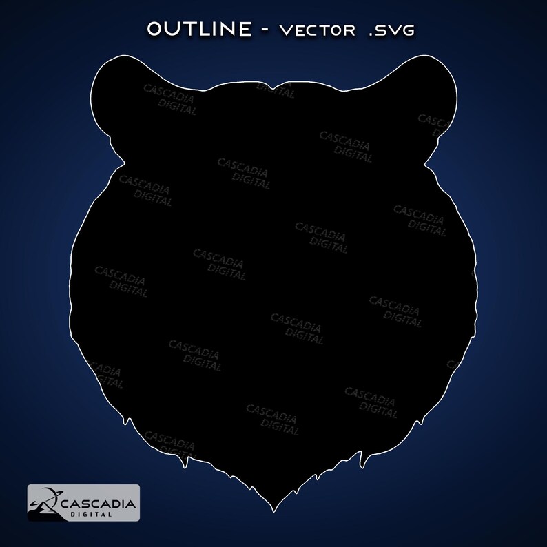 Tiger Head - Laser PNG, Depth Map, and SVG for Glowforge and Lightburn ...