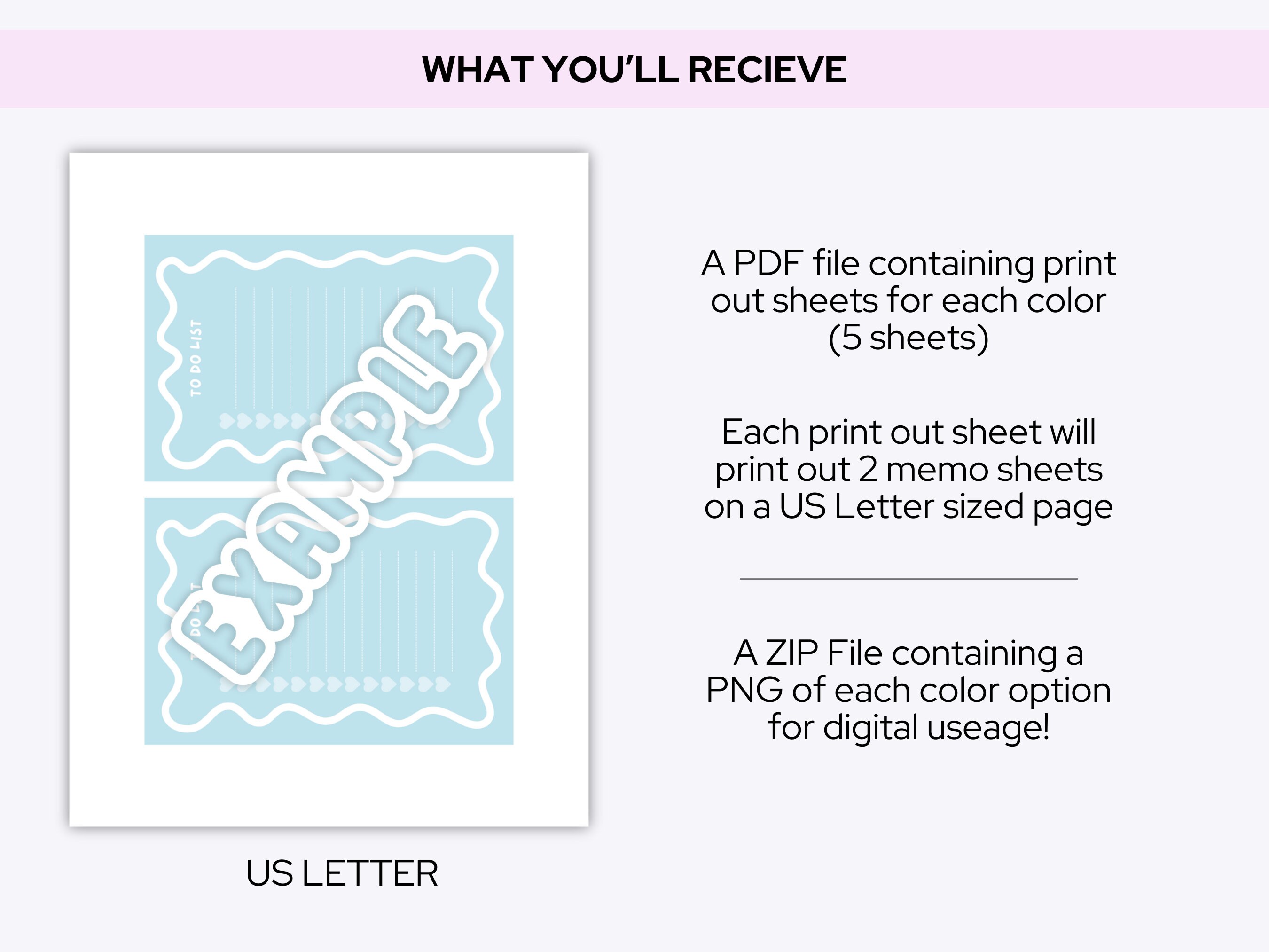 To Do List Memo Sheets 4 X 6 | Printable PDF, Colorful Errands, Chores ...