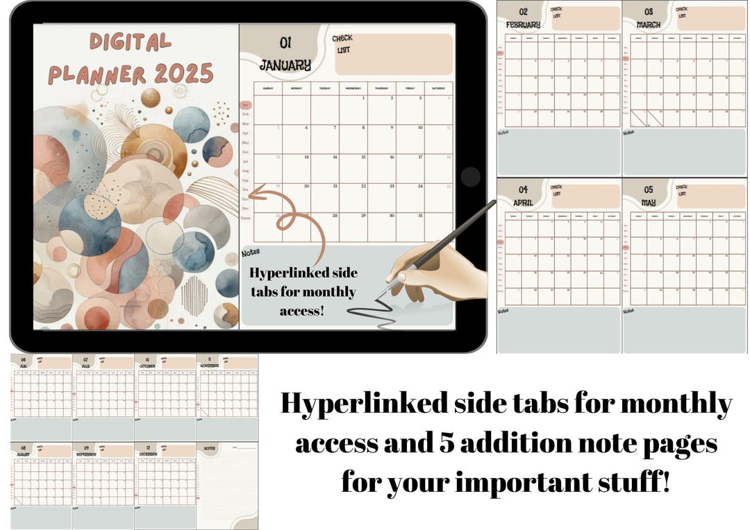 2025 Digital Planner the Minimalist - Etsy