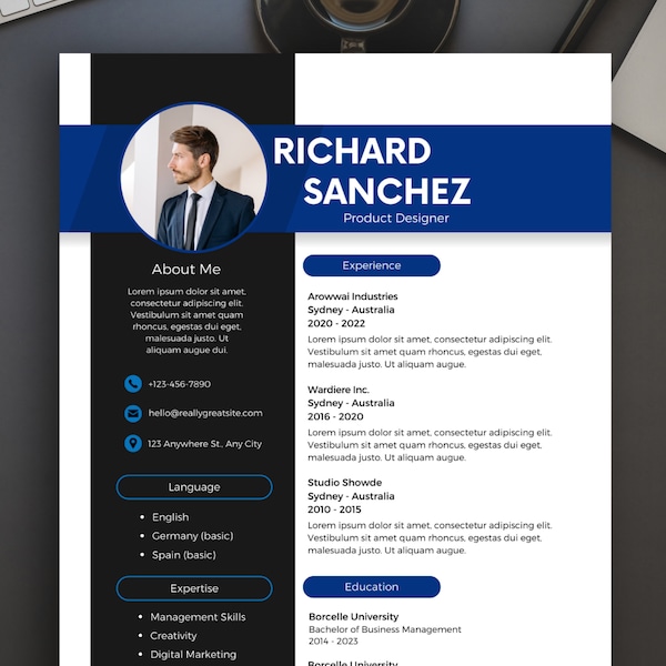 Product Designer Resume Template - Etsy