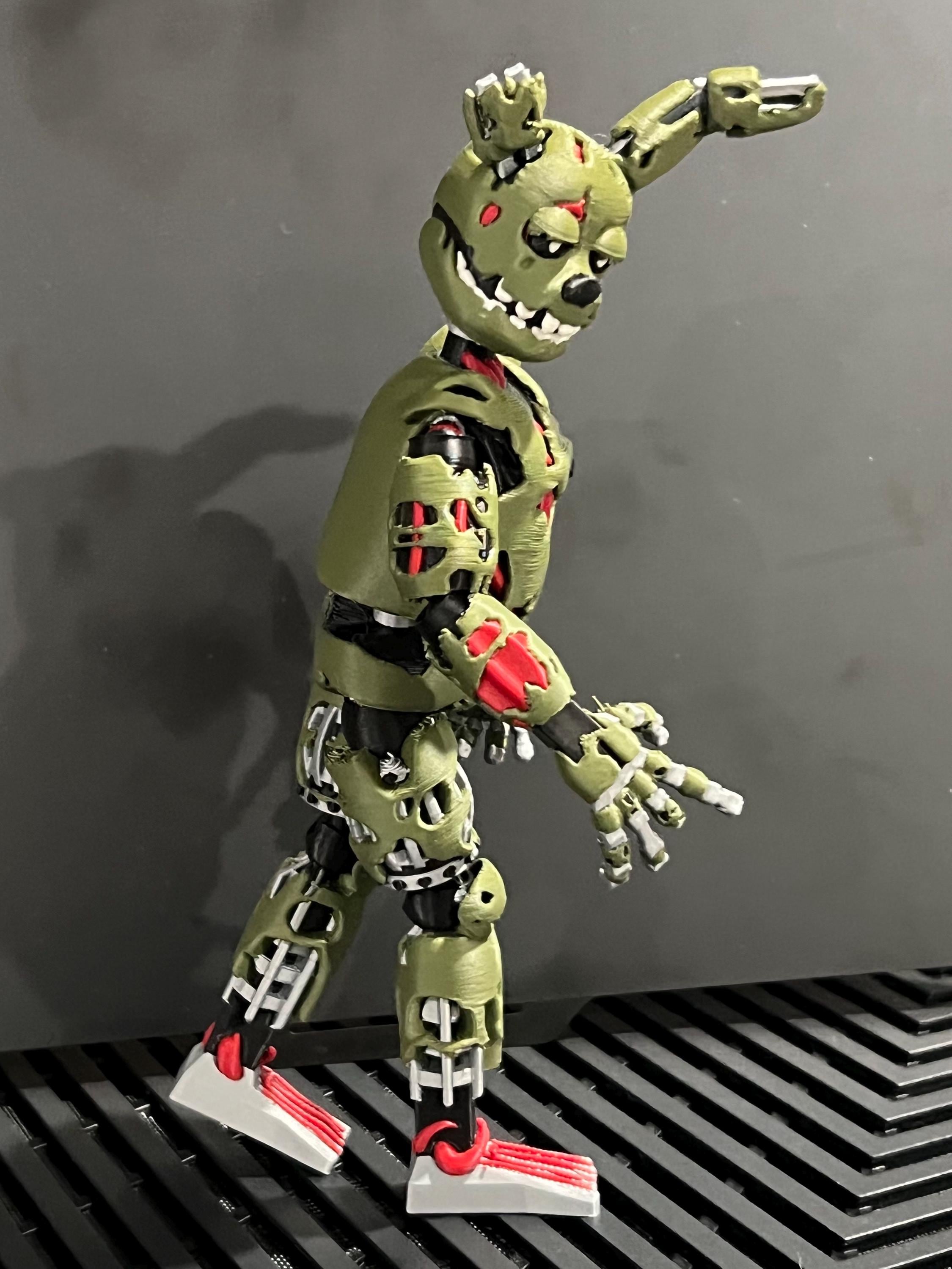 Springtrap Articulating Figure FNAF 3 Five Nights at Freddy’s - Etsy
