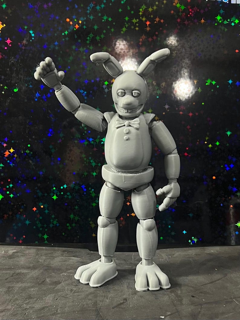 Spring Bonnie / Yellow Rabbit Figure FNAF Five Nights at Freddy’s - Etsy