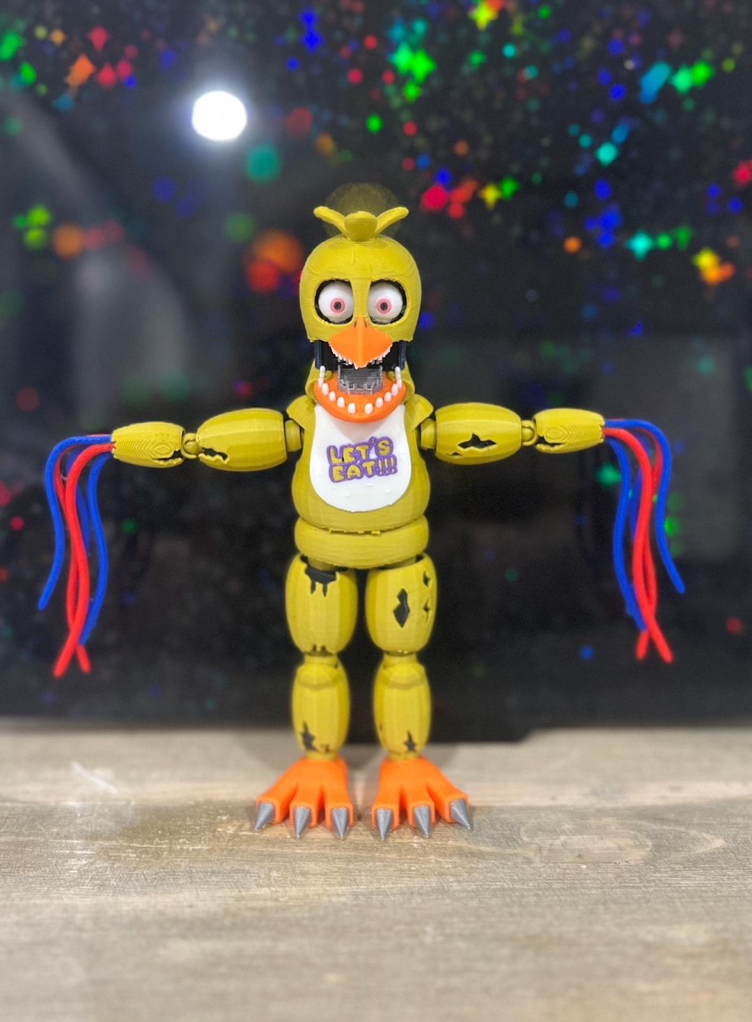 Withered Chica Articulating Figure FNAF 2 Five Nights at Freddy’s - Etsy