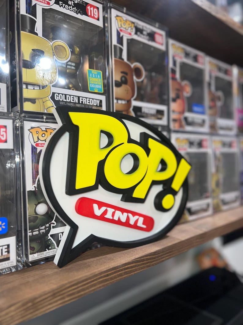 Funko Pop Logo 3D Printed - Etsy