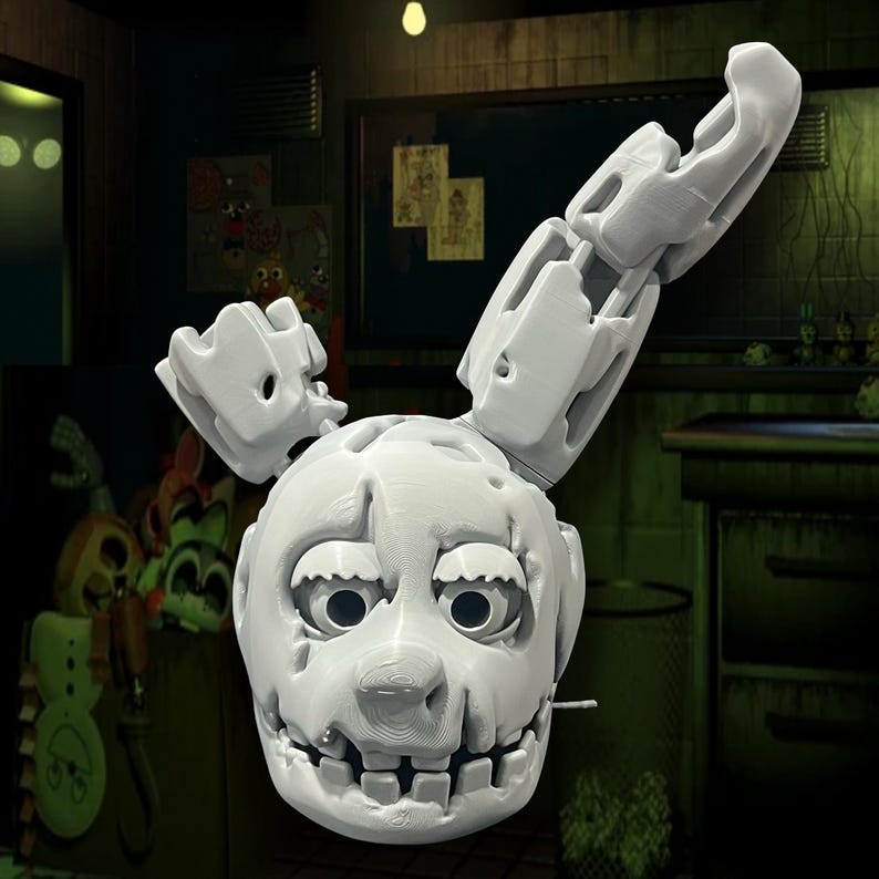 Springtrap Cosplay MASK / WALL ART Fnaf Five Nights at Freddy’s - Etsy