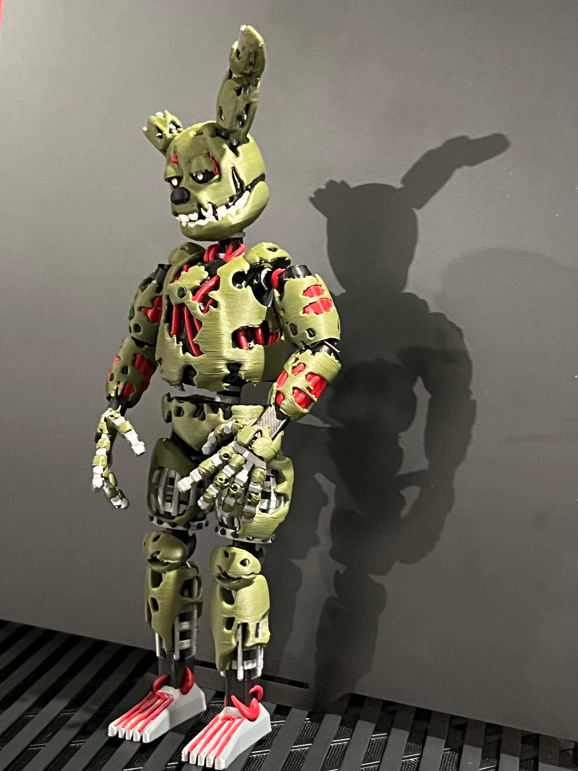 Springtrap Articulating Figure FNAF 3 Five Nights at Freddy’s - Etsy