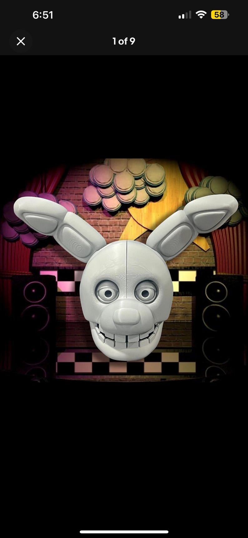 Spring Bonnie Cosplay HELMET FNAF MOVIE Five Nights at Freddy’s - Etsy