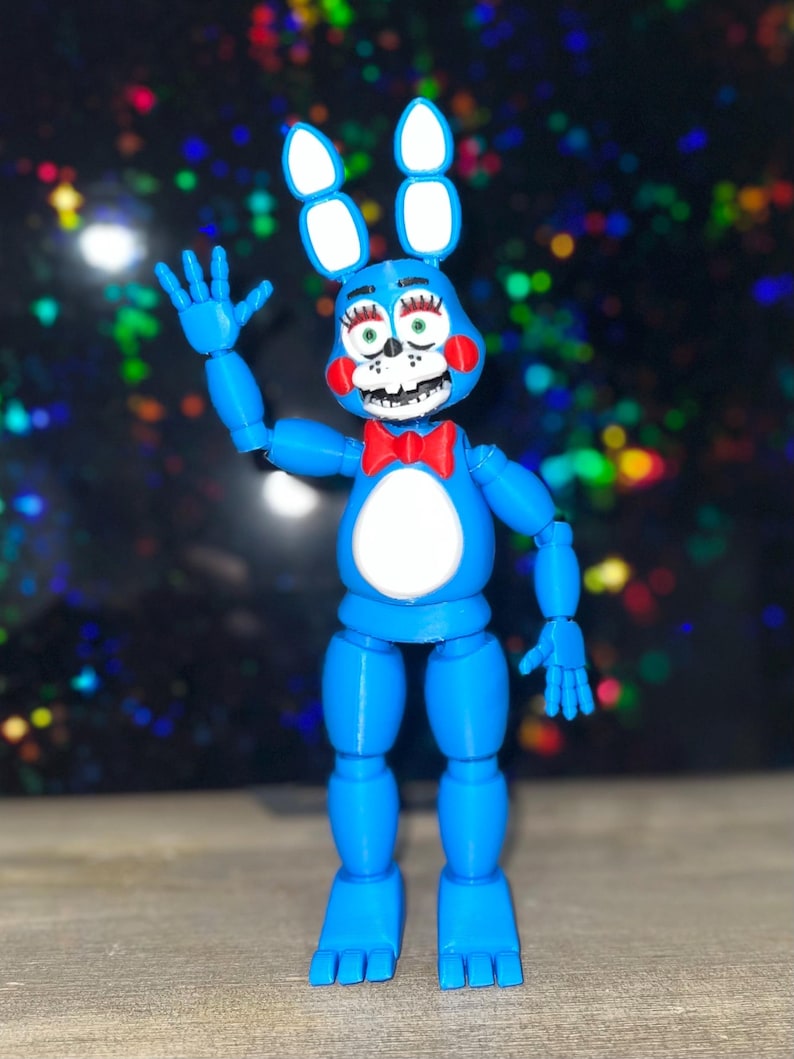 Toy Bonnie Articulating FNAF 2 Five Nights at Freddy’s Figure - Etsy
