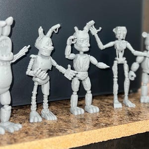 5 Pack Scraptrap, Burntrap, Withered Bonnie, Withered Freddy, the Mimic ...