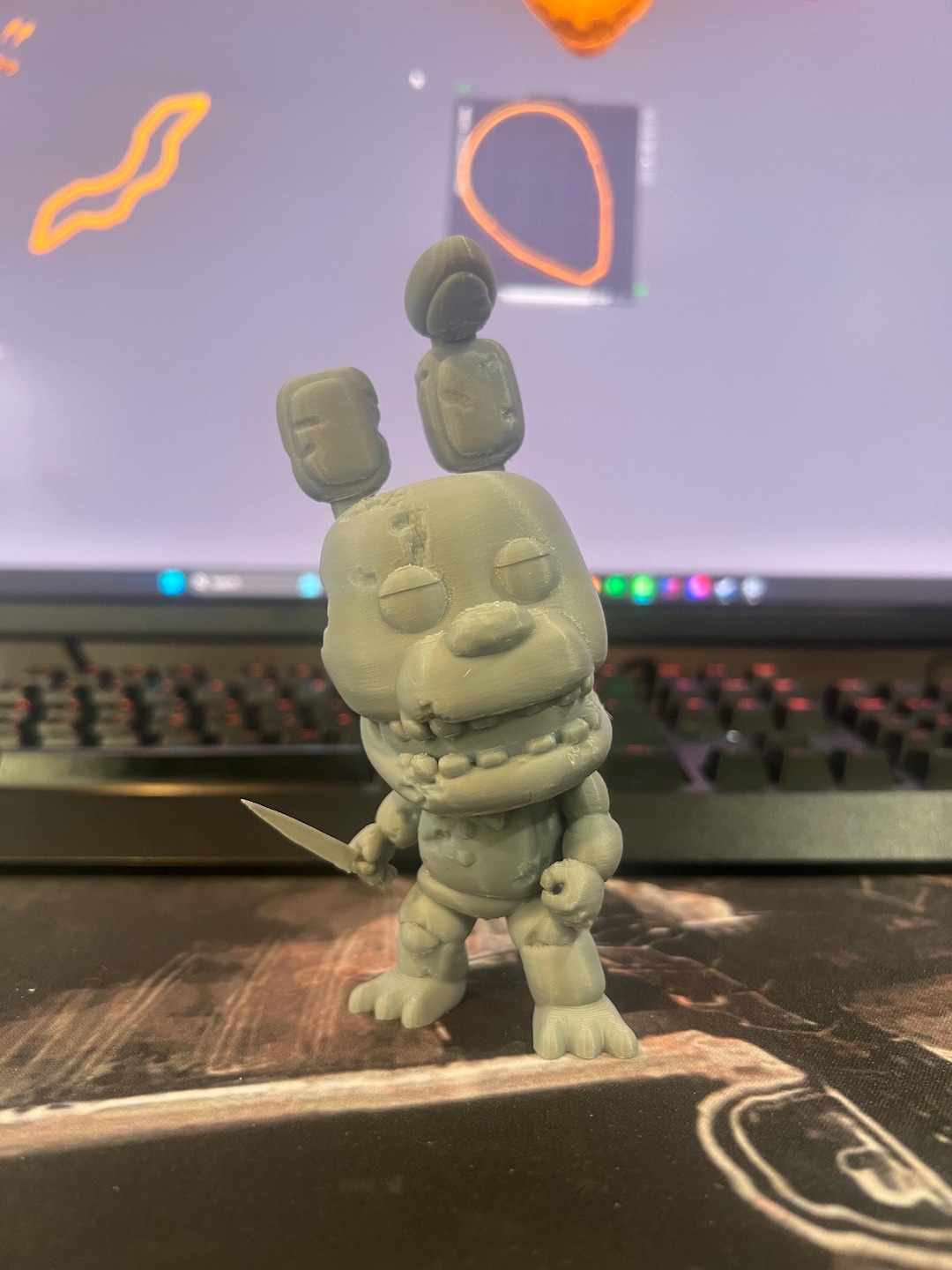Yellow Rabbit / Springtrap Custom Funko Pop FNAF Five Nights at Freddy ...