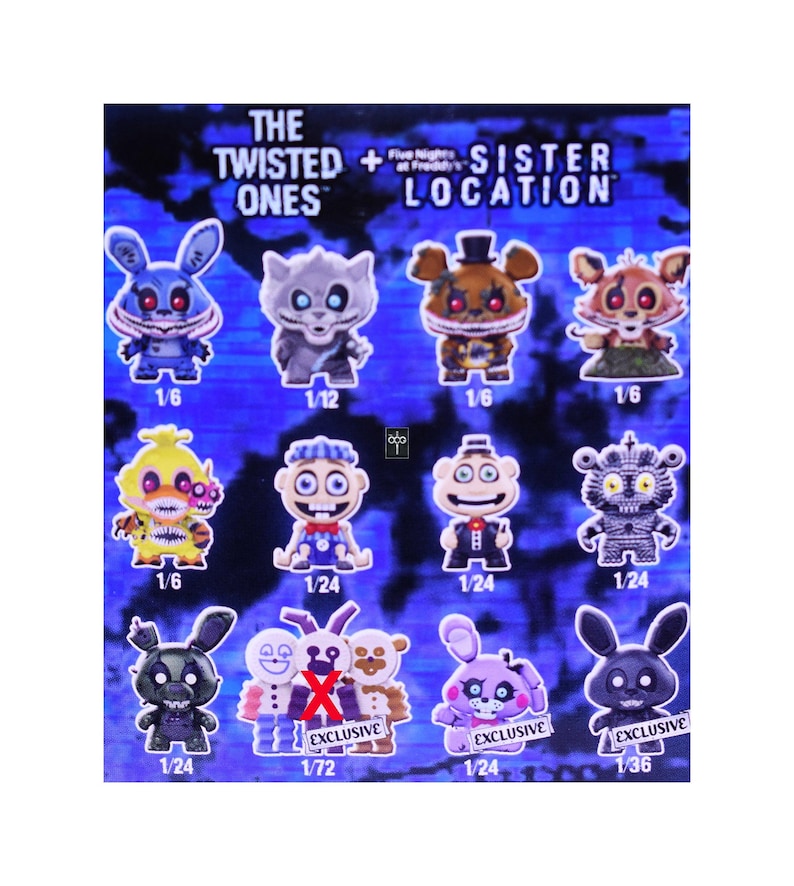 NEW Mystery Mini Paper Pals Replica! FNAF Five Nights at Freddys - Etsy