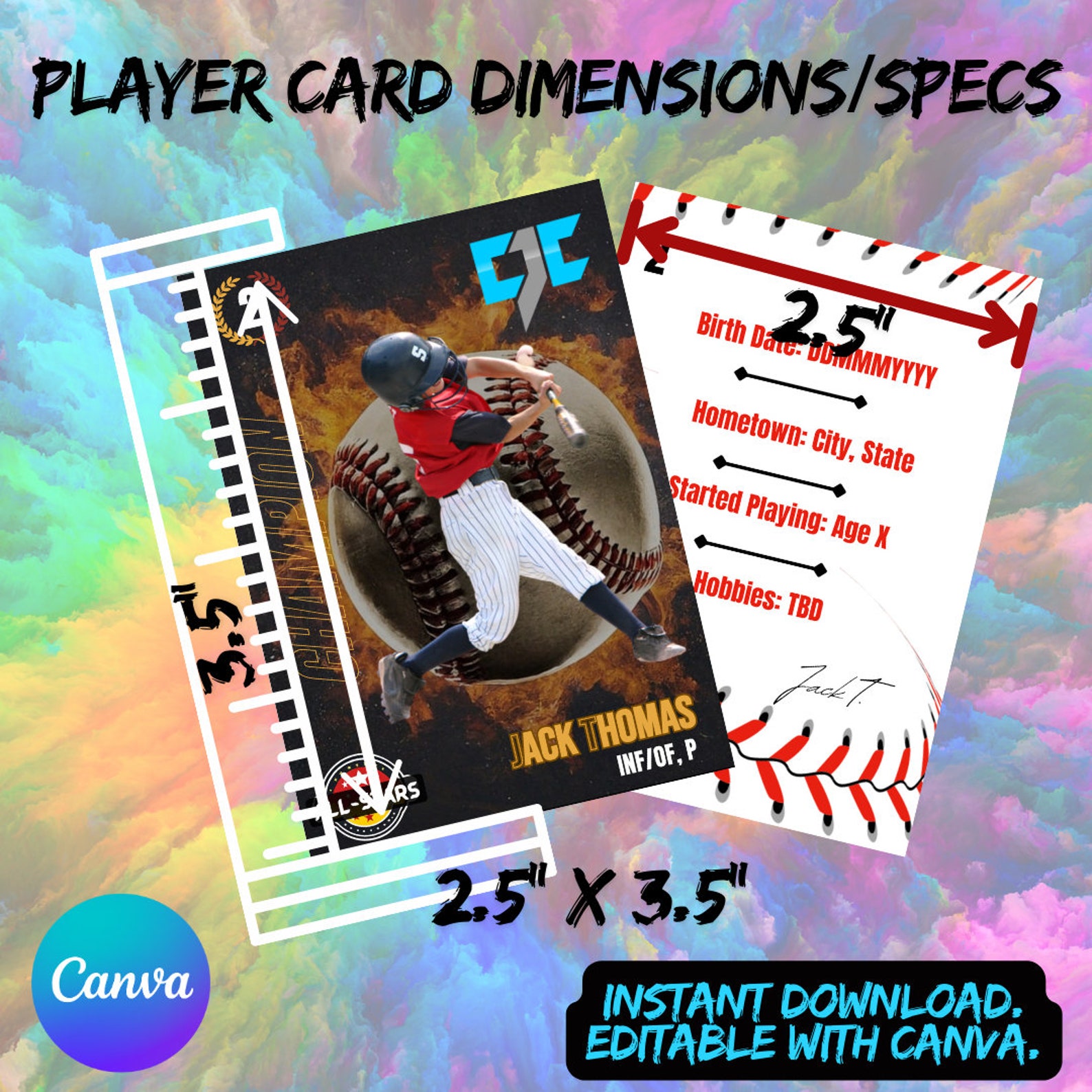 The Natural! Trading Card Templates, Sports Card, Card Templates ...