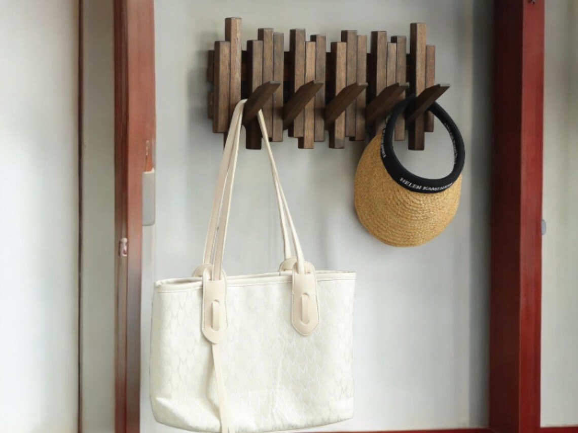 Piano Coat Rack-coat Rack Wall Mount Flip Down Wall Hook Rack 5 Hooks ...