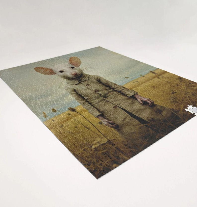Creepy Mouse Jigsaw Puzzle, Unusual 1000 Piece Jigsaw, Recycled Card ...