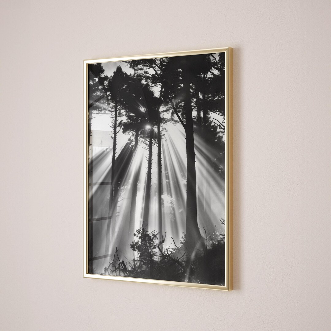 Quaint Forest Landscape Poster, Printable Wall Art, Digital Download ...