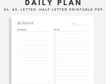 Daily Planner, Printable Planner, Planner Set, Planner Inserts, Instant ...