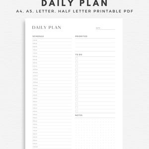 Daily Planner, Printable Planner, Planner Set, Planner Inserts, Instant ...