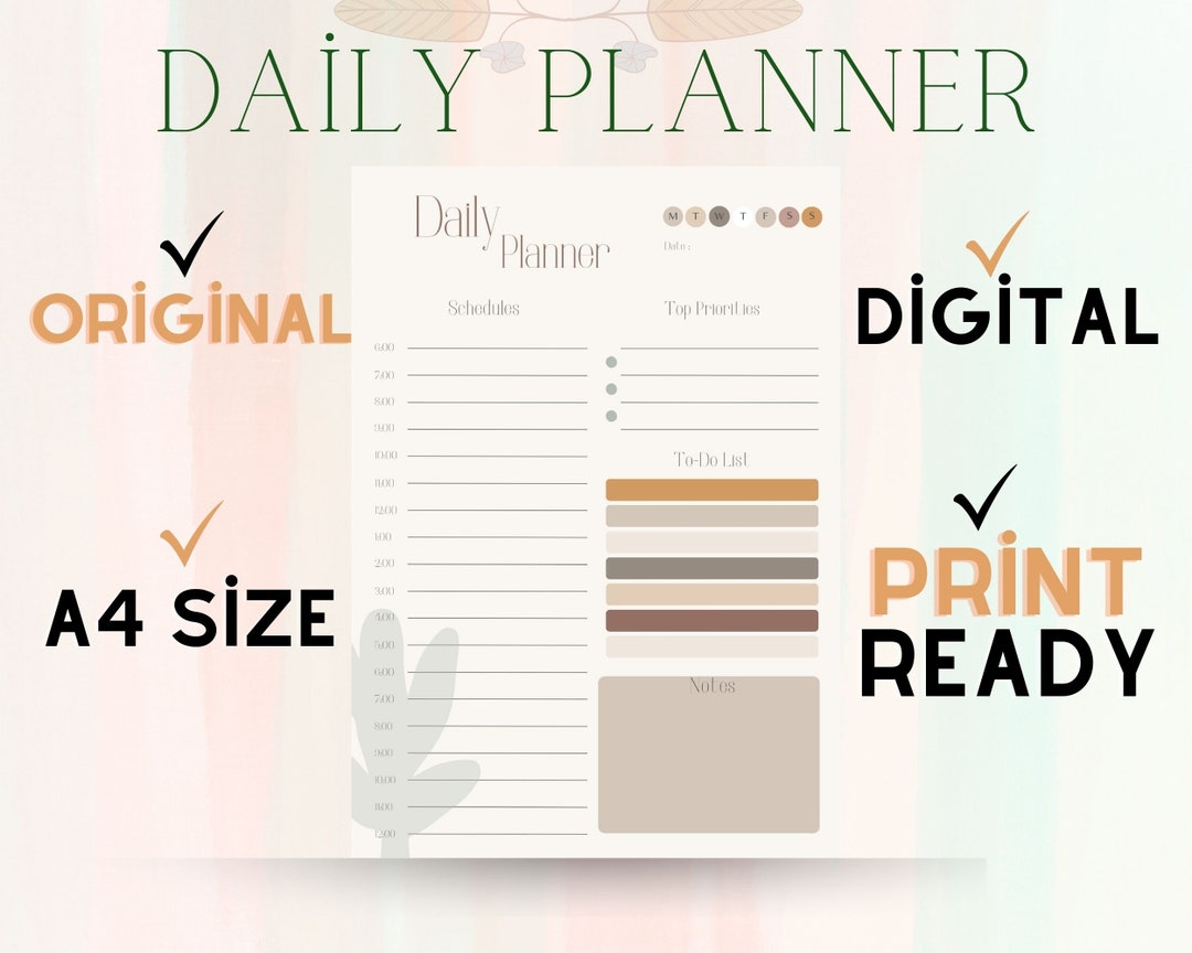 The Modern Digital Planner L Printable Planner - Etsy