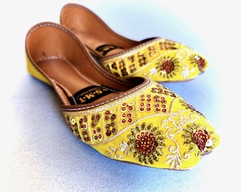 Handcrafted Embroidered Afghan Khussa Wedding Shoes | Vibrant Floral ...