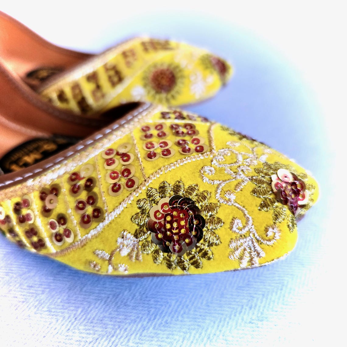 Handcrafted Embroidered Afghan Khussa Wedding Shoes | Vibrant Floral ...