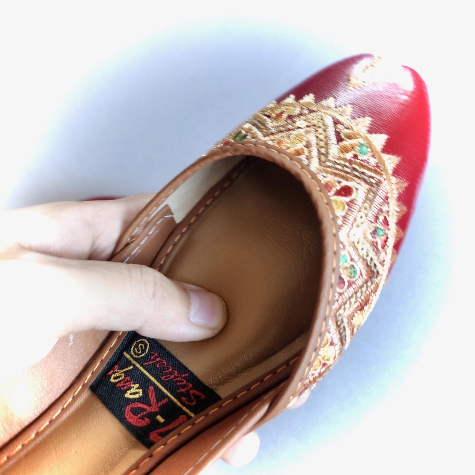 Handcrafted Embroidered Afghan Khussa Wedding Shoes | Vibrant Floral ...