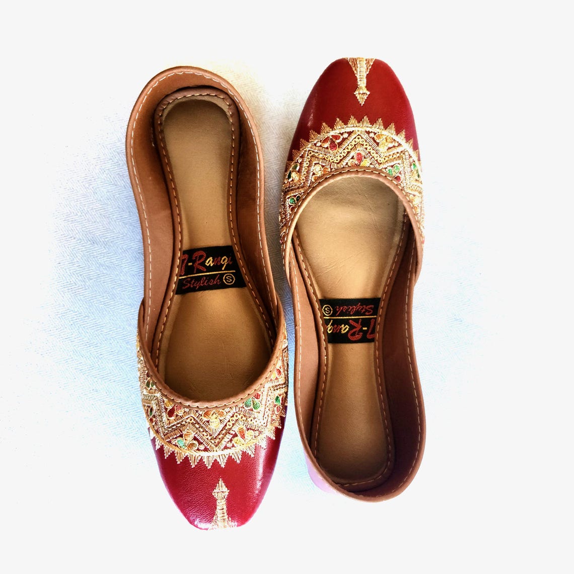Handcrafted Embroidered Afghan Khussa Wedding Shoes | Vibrant Floral ...