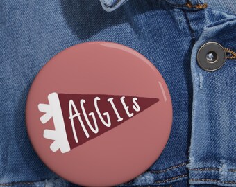 TEXAS A&M Maroon Game Day Tailgate Buttons Game Day Pins College ...
