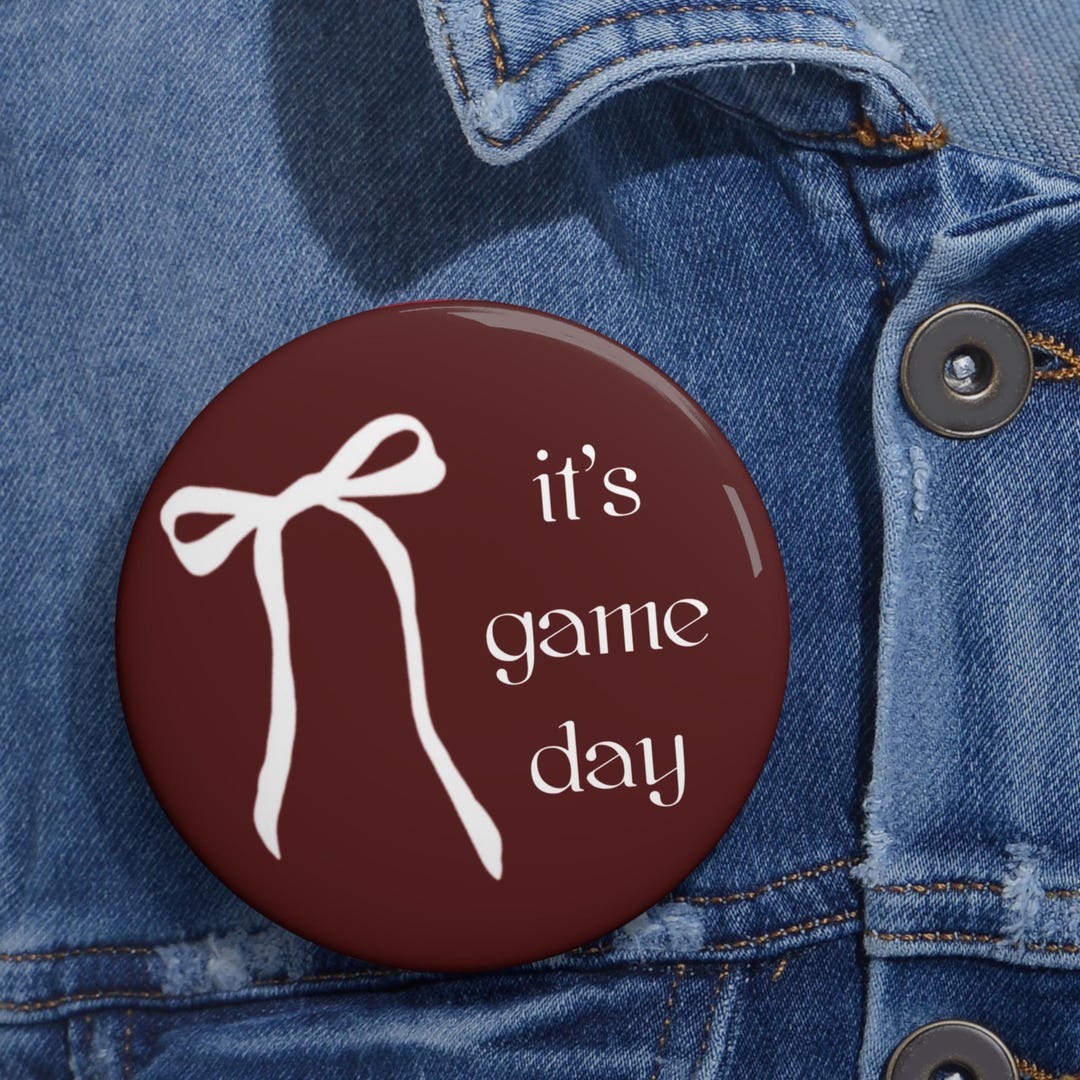 Its Game Day | Maroon Game Day Tailgate Button | Game Day Pins ...