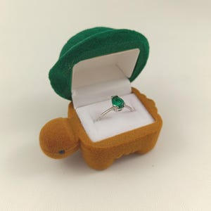 Velvet Ring Box, Turtle Ring Box, Proposal Ring Turtle Box, Velvet ...