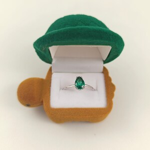 Velvet Ring Box, Turtle Ring Box, Proposal Ring Turtle Box, Velvet ...