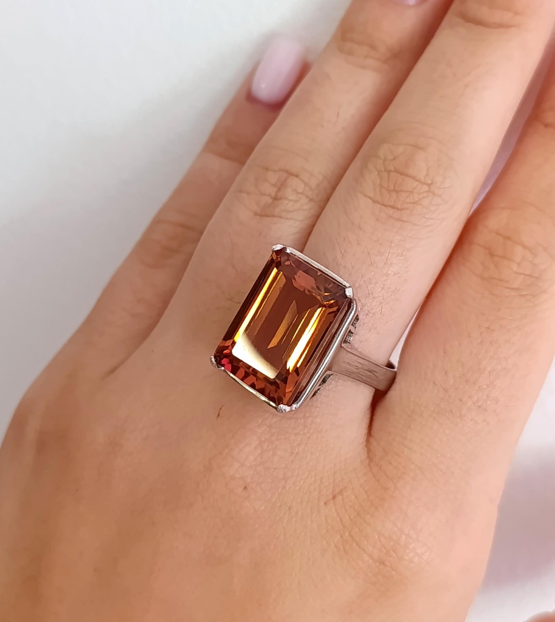 Sultanite Ring-square Cut Ring-925 Sterling Silver-color Change ...