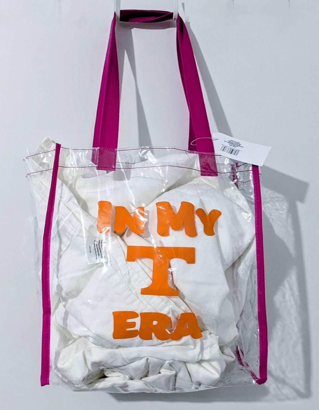 Custom Clear Vinyl Stadium / Concert Bag Dual-sided in My Tennessee Era ...