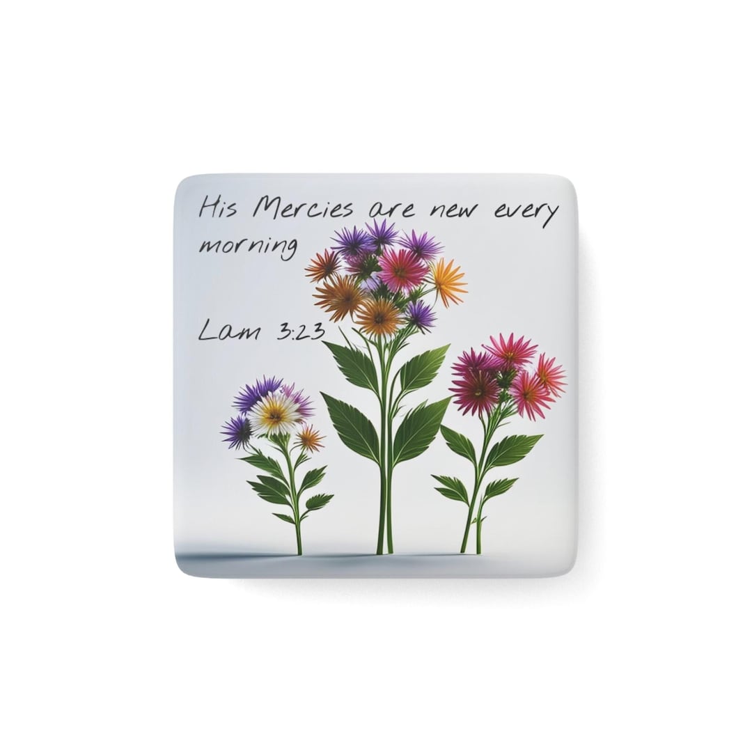 Porcelain Magnet, Square Bible Verse Magnets for Fridge, Christian ...