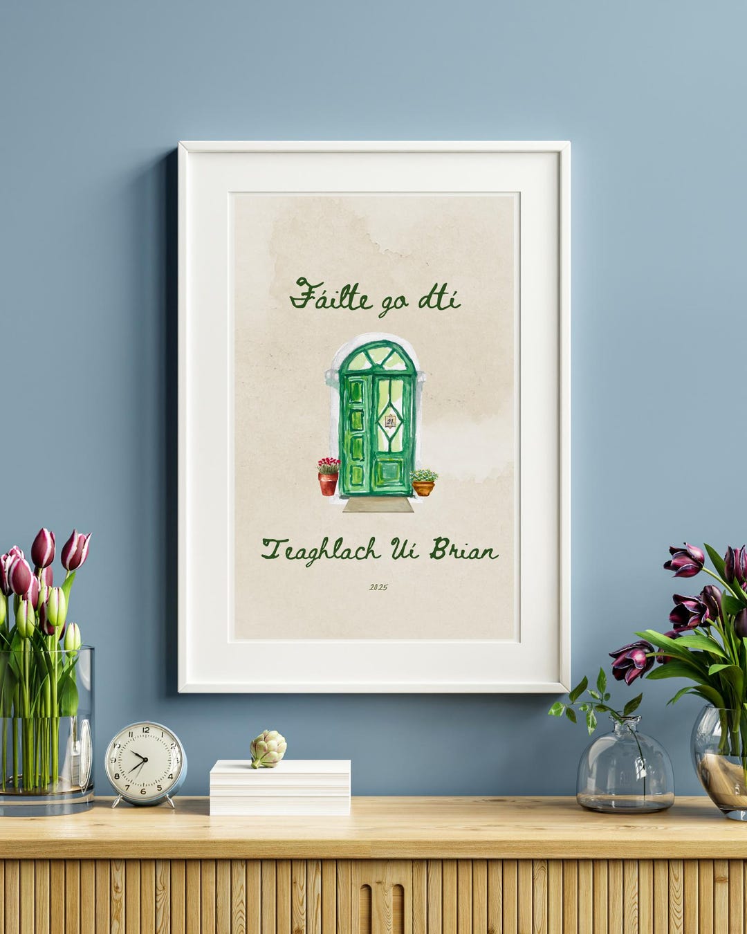 Custom Irish Housewarming Gift - New Home - Welcome Wall Art as Gaeilge ...