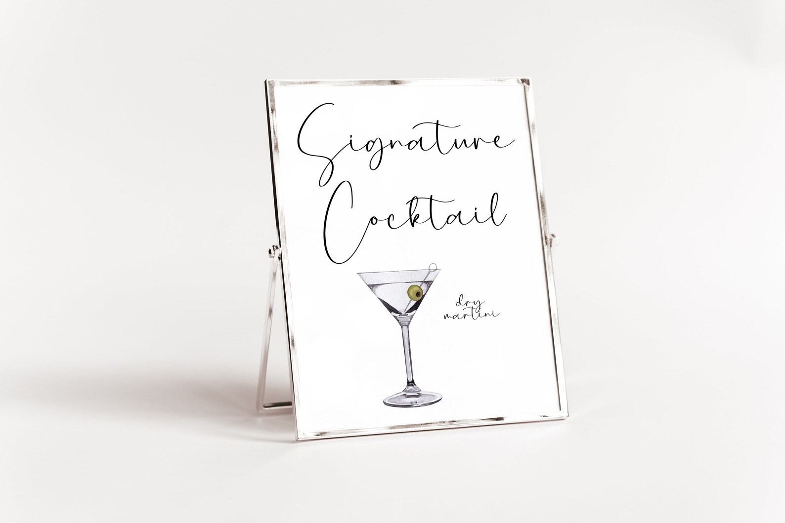 Printable Signature Cocktails Sign, Editable Signature Cocktails Sign ...