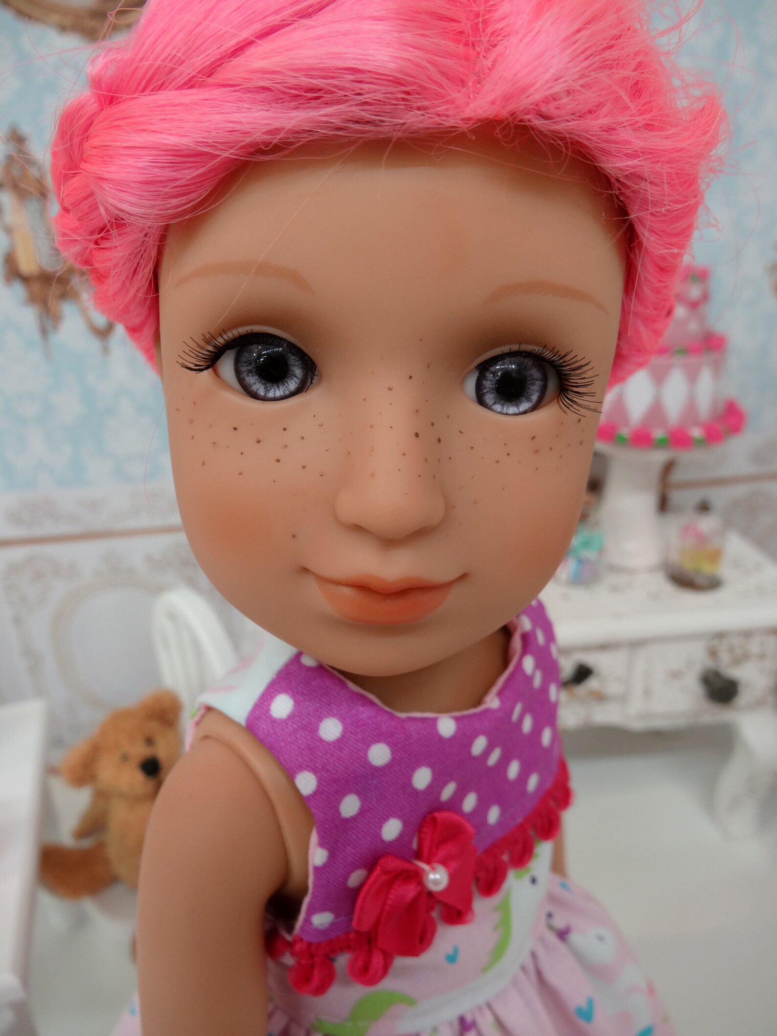 Alissa Unicorn Custom Glitter Girl Doll With Wardrobe & - Etsy