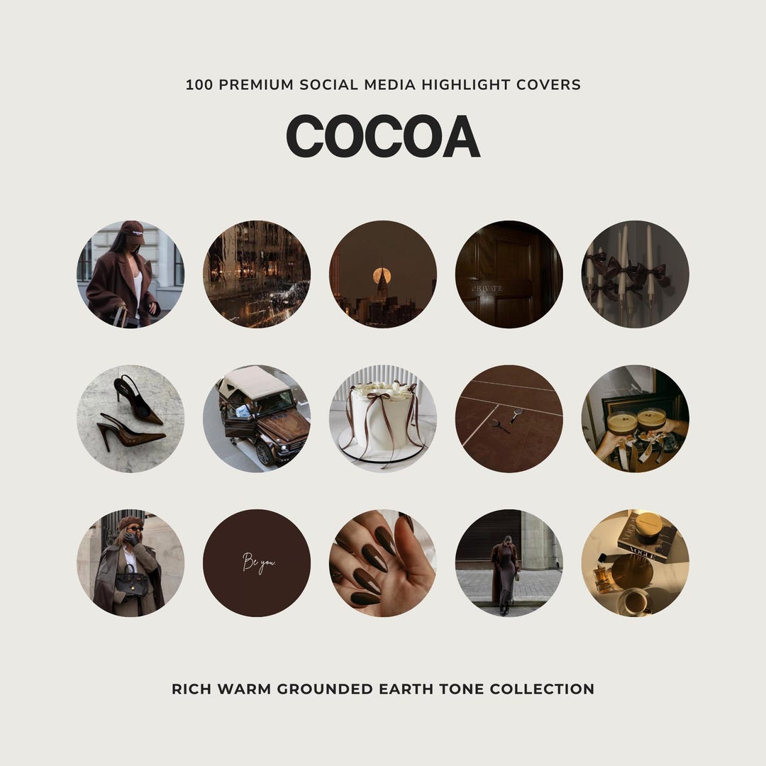 COCOA Highlight Covers | Luxury Rich Espresso Highlights | Brown and ...