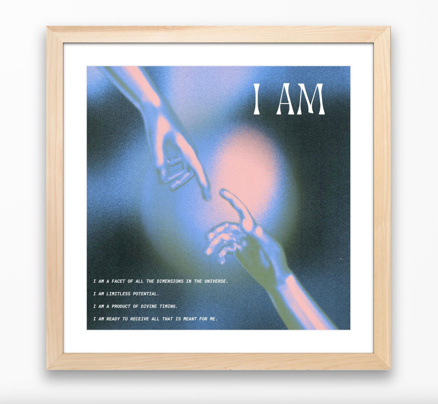 Spiritual Wall Art, Divine Timing Art, Synchronicity Prints, I Am ...
