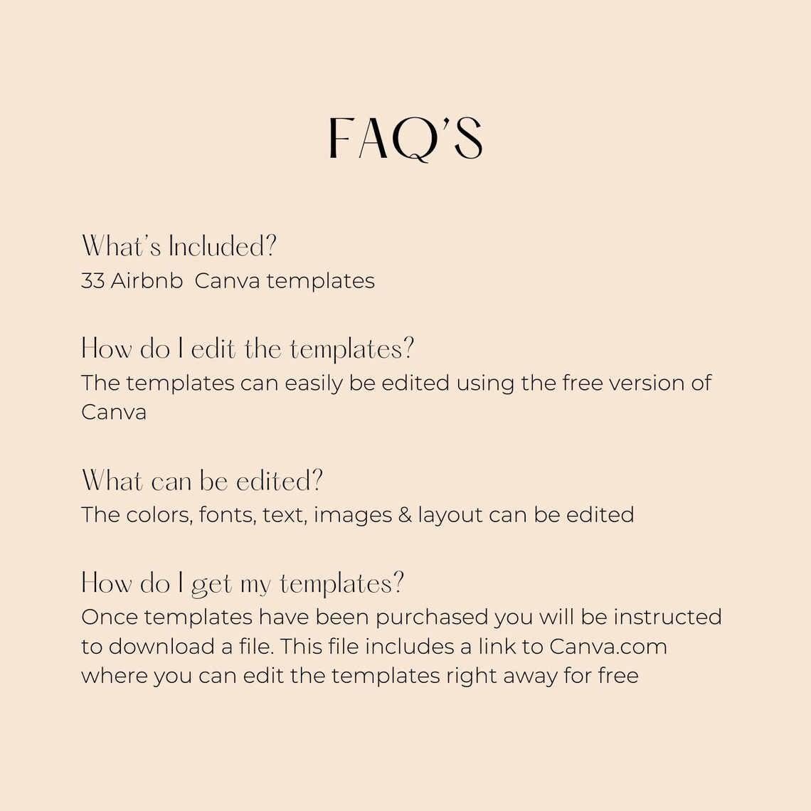 Airbnb Template Bundle, Editable Airbnb Templates, Canva Airbnb ...