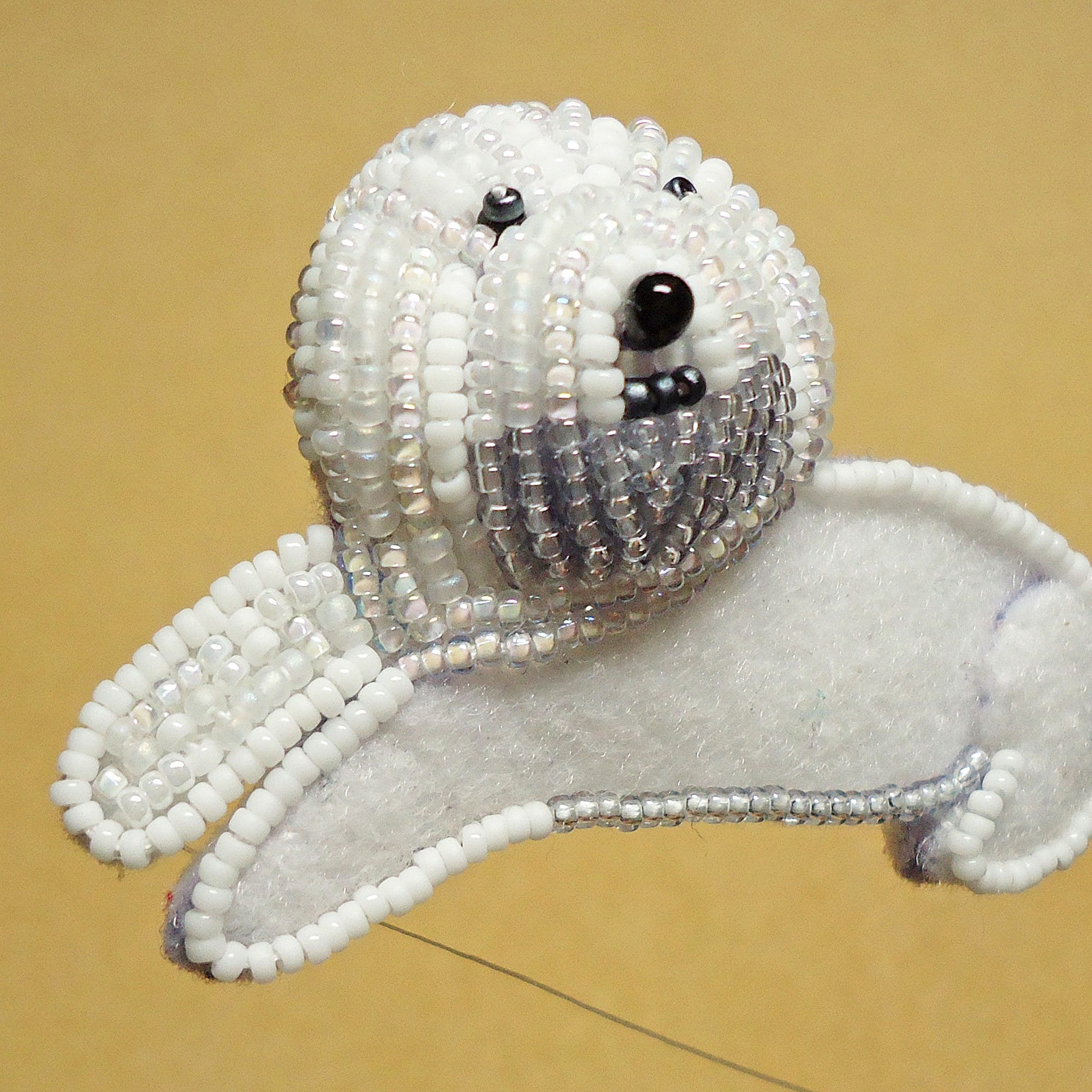 Set of 2 PDF Files: BICHON FRISE Dog Pin Beading Pattern Intro to Bead ...