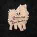 Beaded ESKIE American Eskimo Dog Pin Pendant Bead Embroidery Art ...