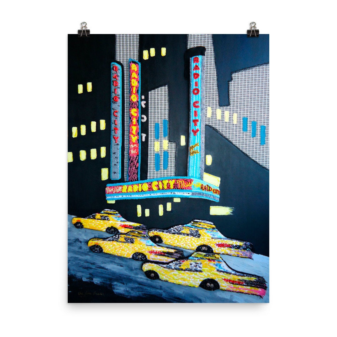 Radio City- NYC New York City Theatre Rockettes Art Print Photo Paper ...