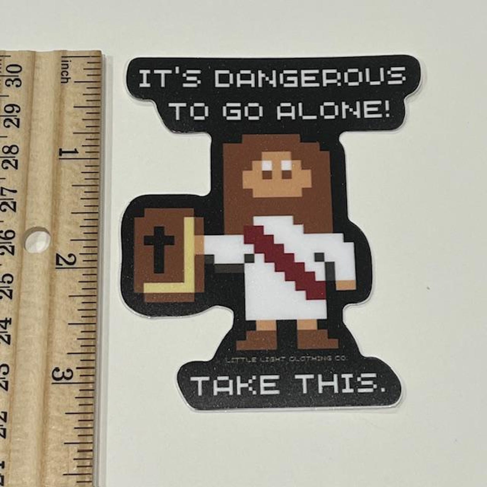 Its Dangerous 8-bit Jesus Vinyl Sticker for Nerdy Christians - Etsy