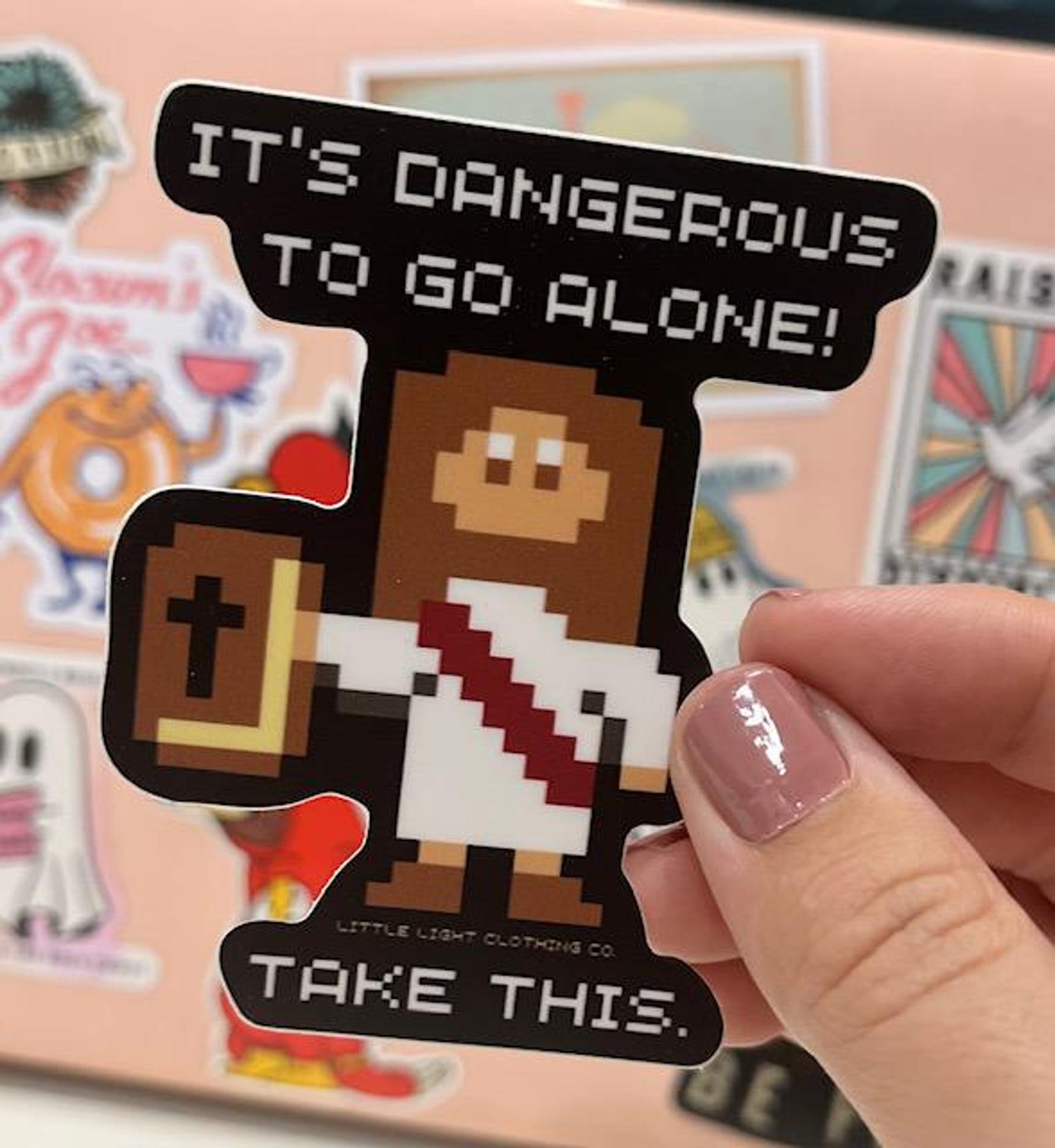 Its Dangerous 8-bit Jesus Vinyl Sticker for Nerdy Christians - Etsy