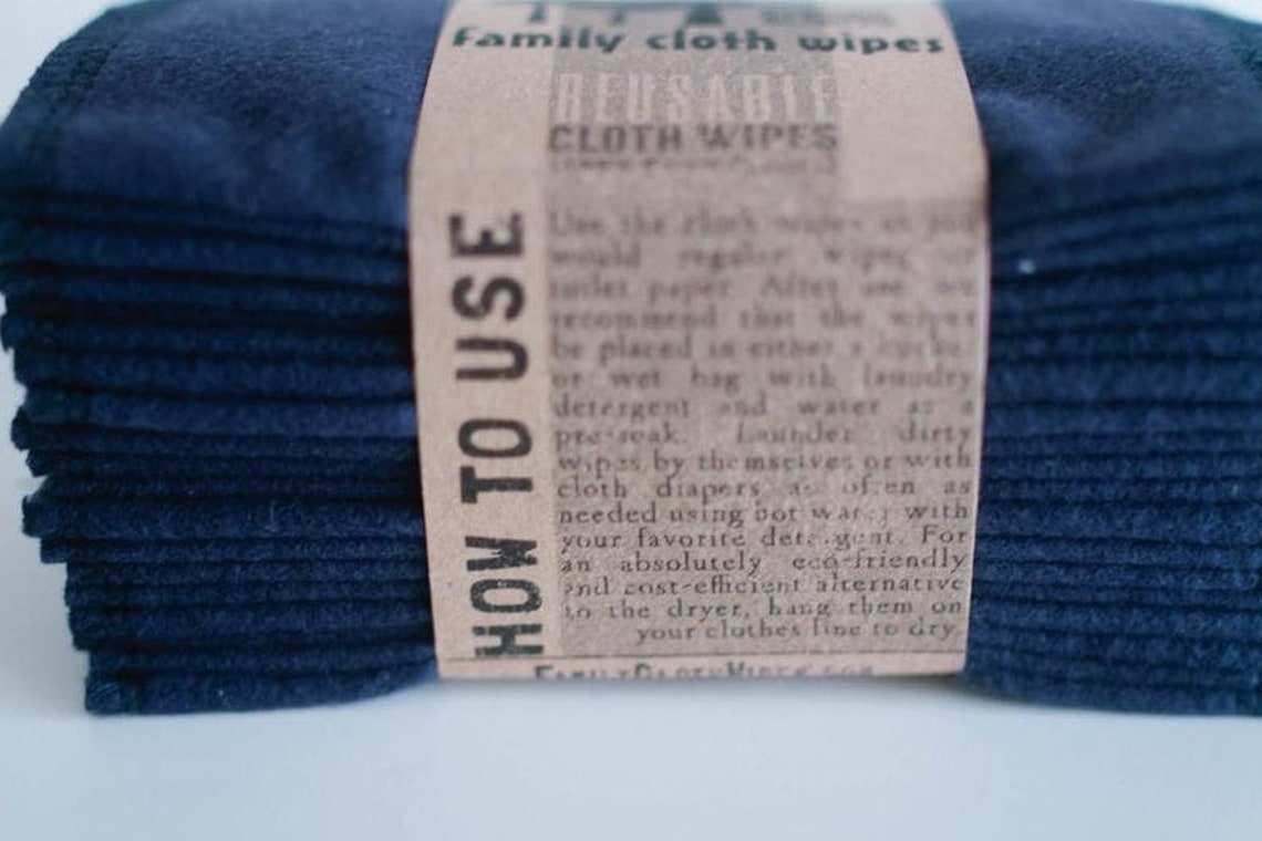 Cloth Wipes - Reusable Flannel Wipes - Double Layer - Choose Your Size ...