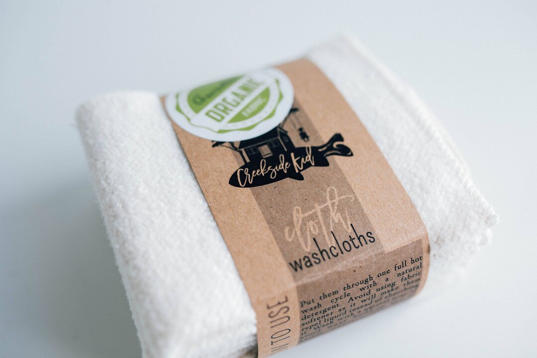 Face Towel - Large 10x12 Hemp & Organic Cotton Fleece Washcloths - Soft ...