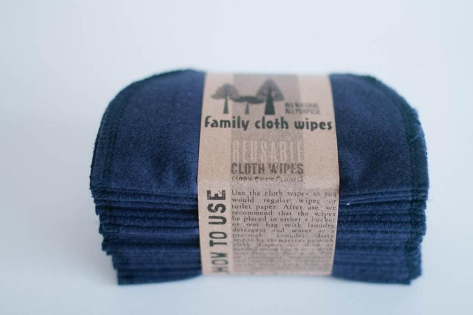 Cloth Wipes - Reusable Flannel Wipes - Double Layer - Choose Your Size ...