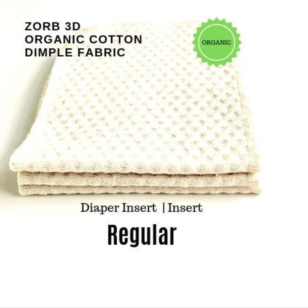 3D ZORB Organic Diaper Liners | Cloth Inserts, Regular Soakers Doublers ...